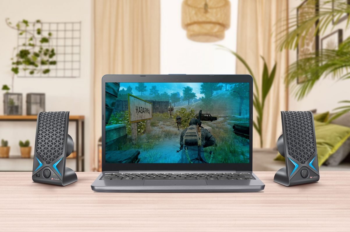 Audionic Alien-X Speaker 2.0 Ch (Blue) - GoBazaar